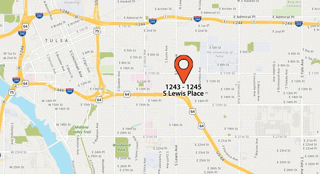 1243 1245 S Lewis-Map - CJ Real Estate